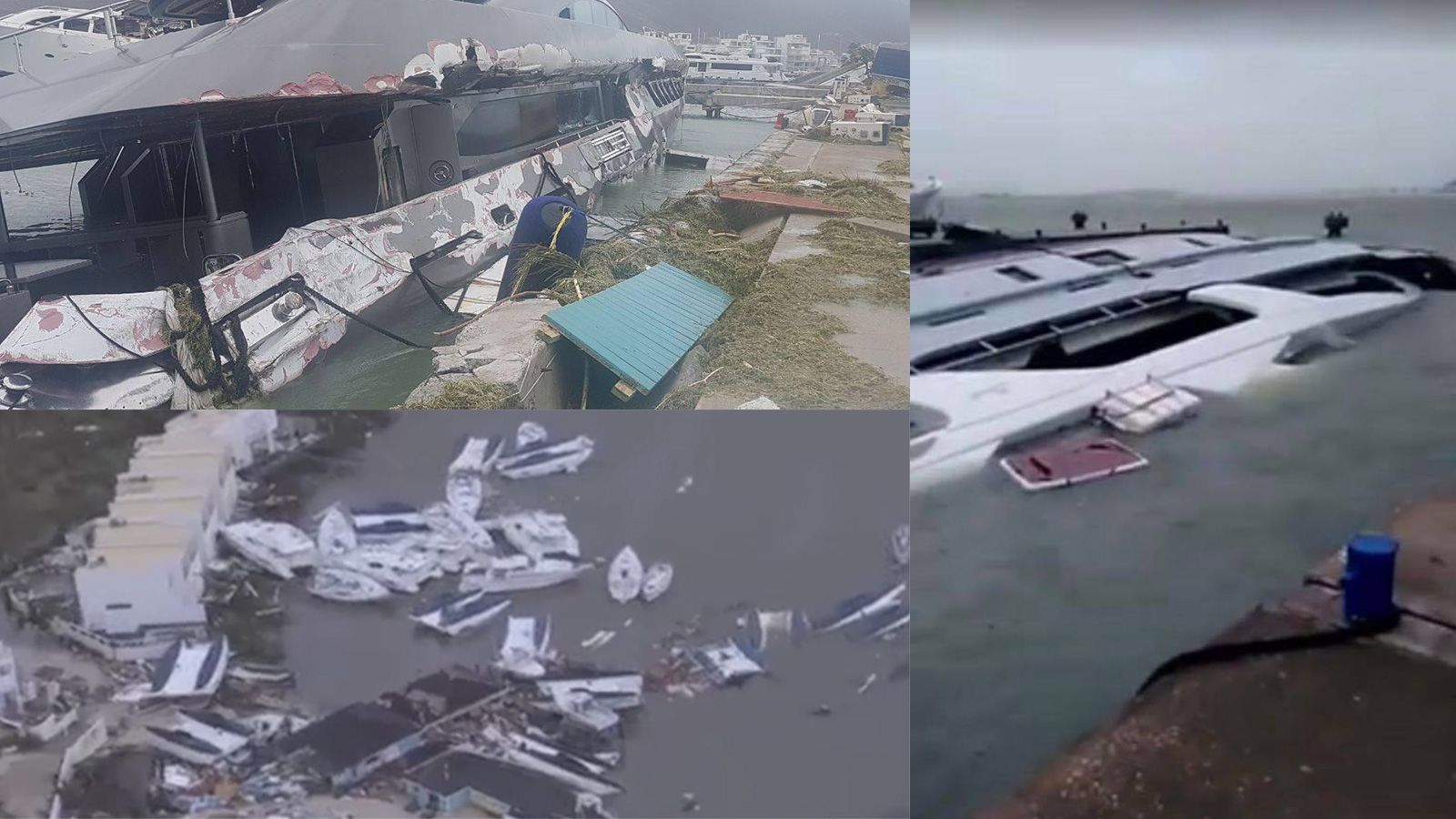 Hurricane Irma devastates Caribbean sinking multiple yachts